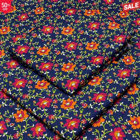 Bs Khaddar Floral Print 2pc Suit Bin Saeed Pk