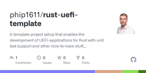 Github Phip1611rust Uefi Template A Template Project Setup That