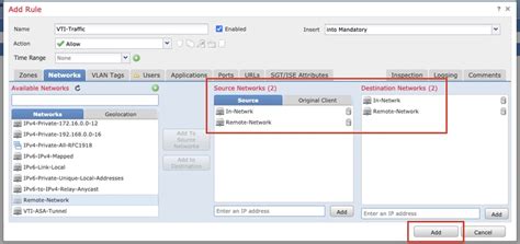Configure Route Based Site To Site Vpn Tunnel On Ftd Managed By Fmc Cisco