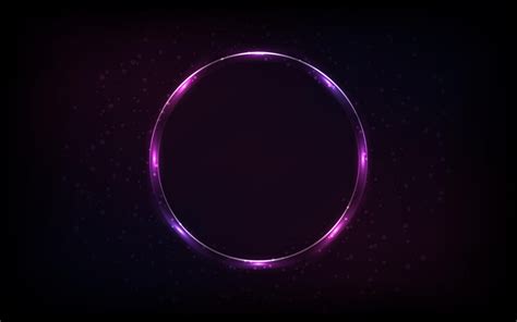 Premium Vector Round Shiny Frame Background With Light Bursts