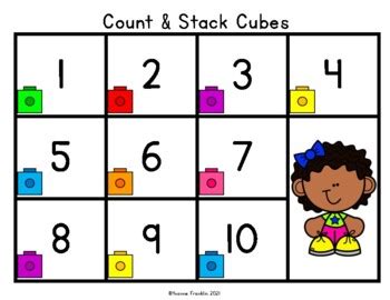 Count Stack Cubes By Miss Franklin Teachers Pay Teachers