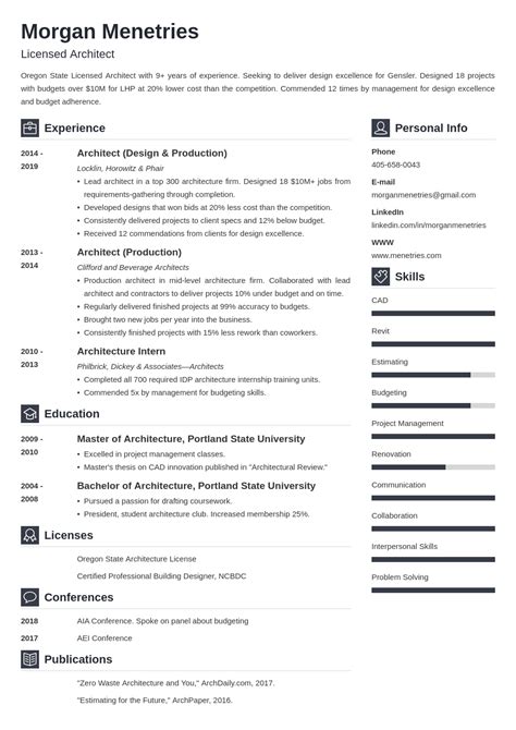 Architecture CV ExamplesSample Guide And 25 Writing Tips