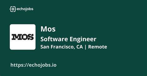 Mos Is Hiring Software Engineer Mobile React Native Remote San