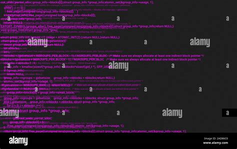 Pink Screen Coding Hacker Concept Animation With Glitch Programming
