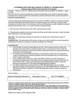 Fillable Online Dodea Dodea Hippa Form Fax Email Print PdfFiller