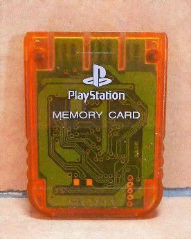 Official Sony Playstation 1 Clear Orange Memory Card W Case All Gaming Consoles Metro