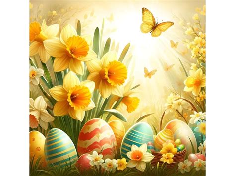 Spring Easter Background Graphic By Lineart3 · Creative Fabrica