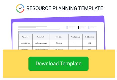 The Only Resource Planning Template You Ll Ever Need