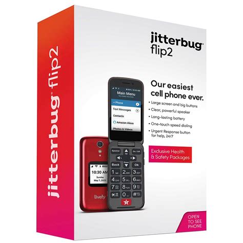 Lively Jitterbug Flip2 Phone For Seniors Red Walgreens