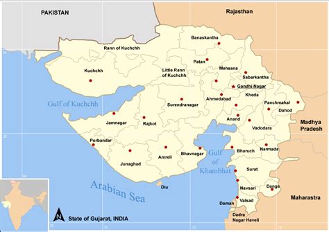 Kutch Gujarat Map