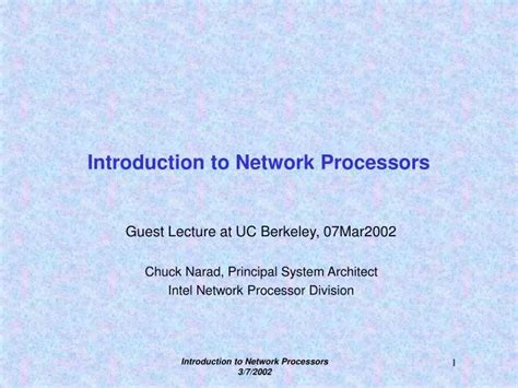 ppt introduction to network processors powerpoint presentation free download id 1702358