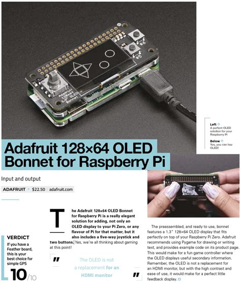 Issue 20 Hackspace Magazine 10 10 For The Adafruit Oled Bonnet For