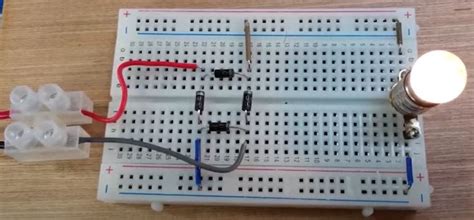 Full Wave Bridge Rectifier Breadboard