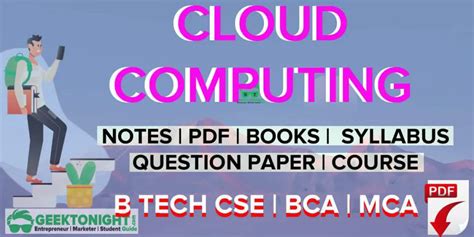 Cloud Computing Notes Pdf Syllabus 2021 B Tech Bca