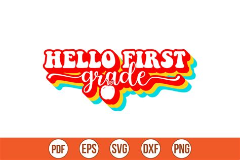 Hello First Grade Graphic By Bokkor777 · Creative Fabrica