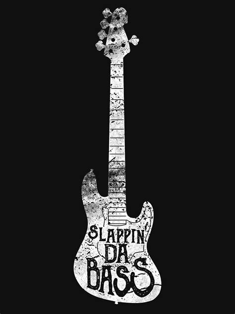 Slappin Da Bass Guitar Player Design T Shirt For Sale By Strongsimple Redbubble Electric
