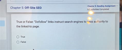 Solved Chapter 5 Off Site Seochapter 5 Reading