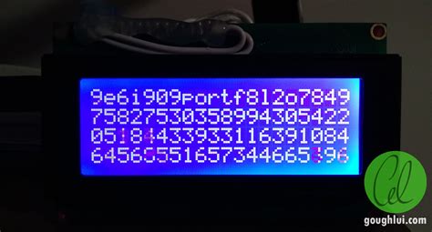 project words vs numbers “art” with an arduino and hd44780 lcd gough s