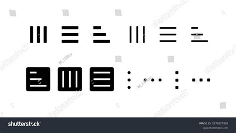 Hamburger Menu Icons Set Navigation Ui Stock Vector Royalty Free