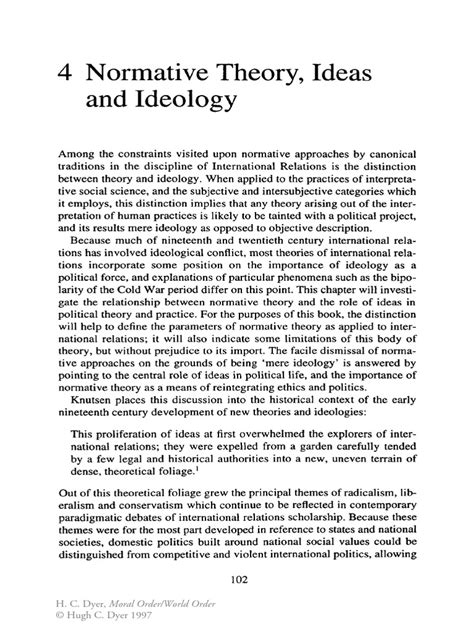 Normative Theory Ideas Pdf