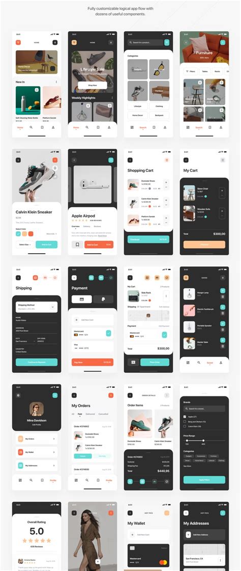 Storefront Ios Ui Kit Ui Kits Ui Kit Mobile App Design Inspiration