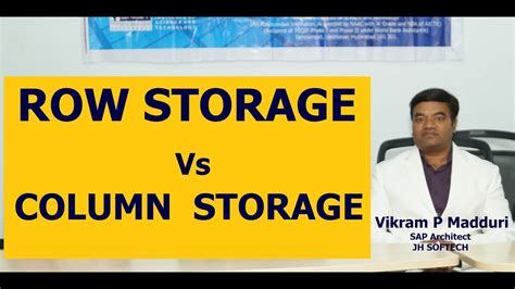 Row Storage Vs Column Storage Youtube