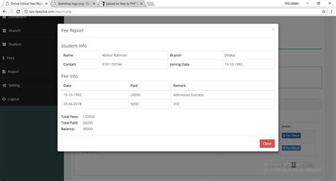 Student Payment System With Full Project Source Code Php By Fm Abidur
