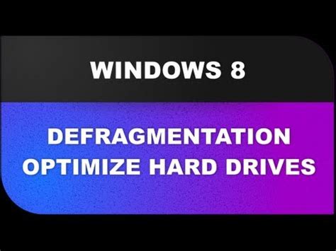 Windows Tutorials Analyze And Defragment To Optimize Windows Hard Drives Lesson YouTube