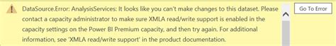 Xmla Error Microsoft Fabric Community