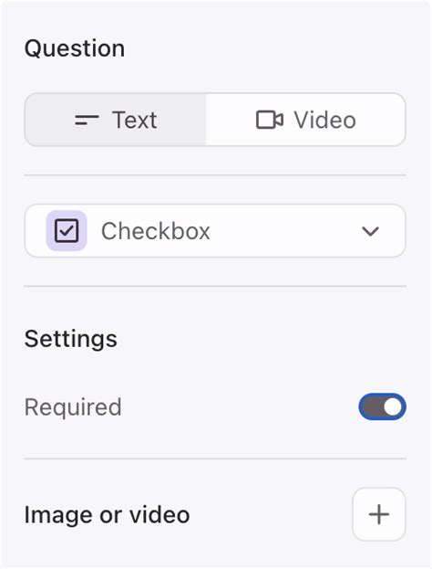 Checkbox Question Help Center