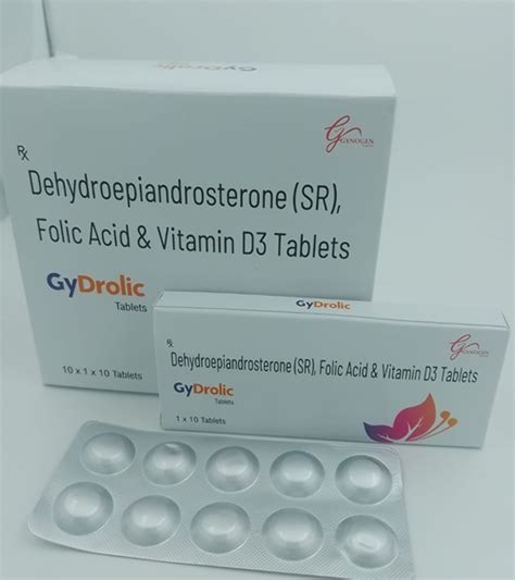 Dehydroepiandrosetrone Dhea Folic Acid Vitamin D3 Tablets