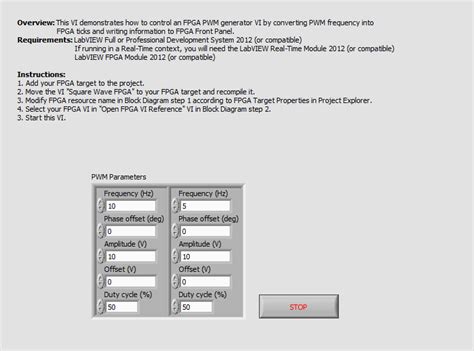Generate Pwm Signals On Crio Analog Output Module Ni Community