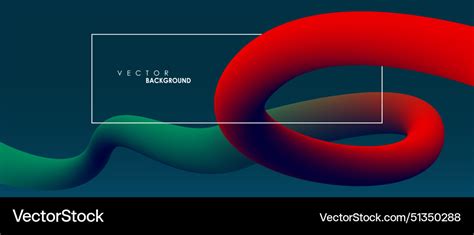 Liquid Color Shapes Abstract Colorful Curve Line Vector Image