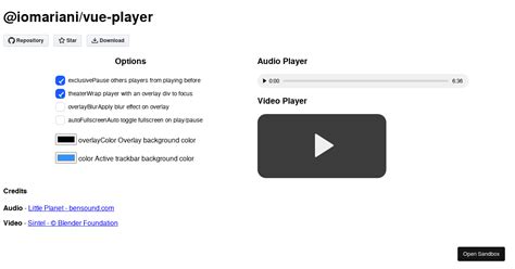 Vue Player Forked Codesandbox
