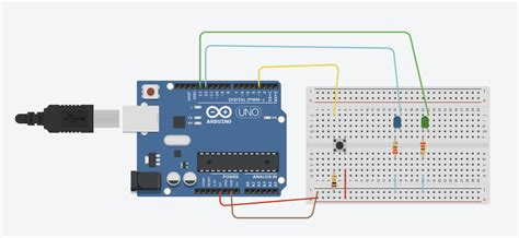 arduino exercício controlando dois leds com um botão