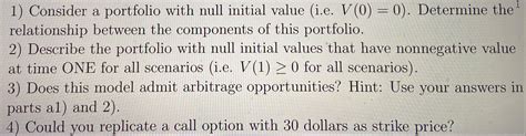 Solved Exercise Consider The Following Model A Chegg