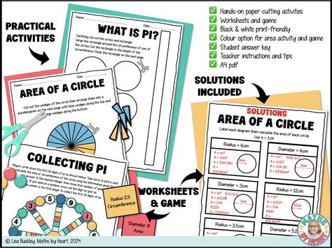Area And Circumference Of Circles Activities Ks3 Teaching Resources