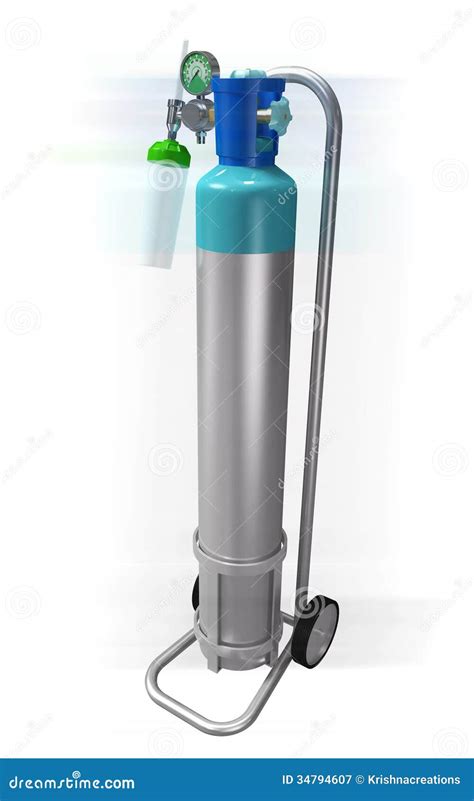 Zuurstofcilinder Stock Illustratie Illustration Of Zuurstof 34794607