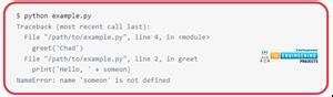Python Traceback The Engineering Projects