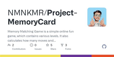 Github Nmnkmrproject Memorycard Memory Matching Game Is A Simple Online Fun Game Which