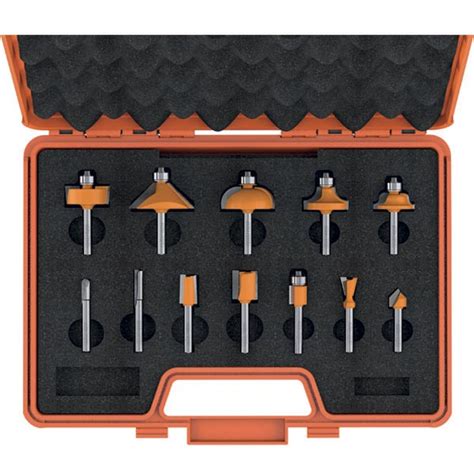 12 Piece Router Bit Set With Case 800 503 Router Bit Sets Cmt Orange Tools Usa And Canada