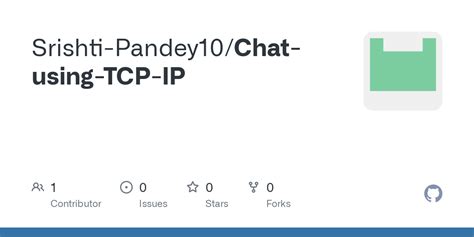github srishti pandey10 chat using tcp ip