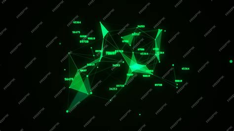 Premium Photo Futuristic Network Connection Structure On Green Background Concept Of Hi Tech
