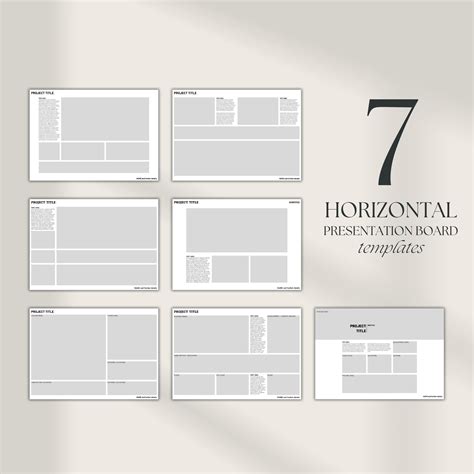 Architecture Presentation Board Templates Canva A1 Presentation Board Layout Template Etsy