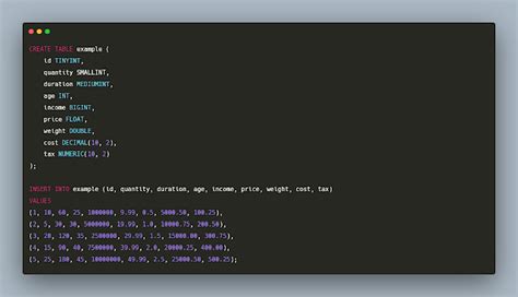 Jenis Tipe Data Numerik Numeric Data Types Fahmi Maulana