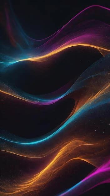 Premium Ai Image Abstract Dark Futuristic Background Big Data Visualization Digital Dynamic