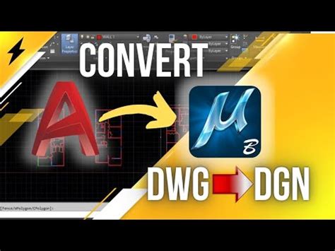 How To Convert DWG To DGN By Using AutoCAD And Microstation YouTube