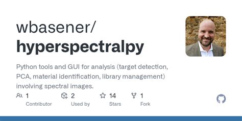 Github Wbasener Hyperspectralpy Python Tools And Gui For Analysis Target Detection Pca