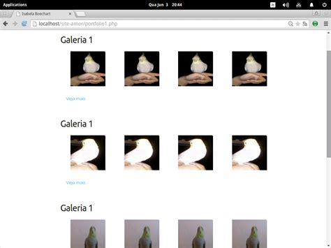 galeria com php e javascript não funcionando corretamente stack