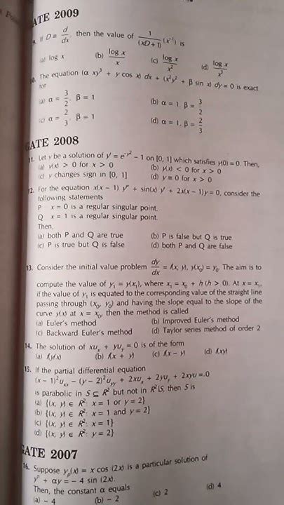 pg trb maths gate previous year questions tnset 2024 svp maths youtube